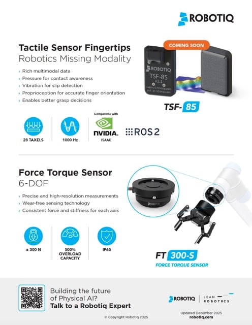 Tactile Sensor Fingertips | Robotiq