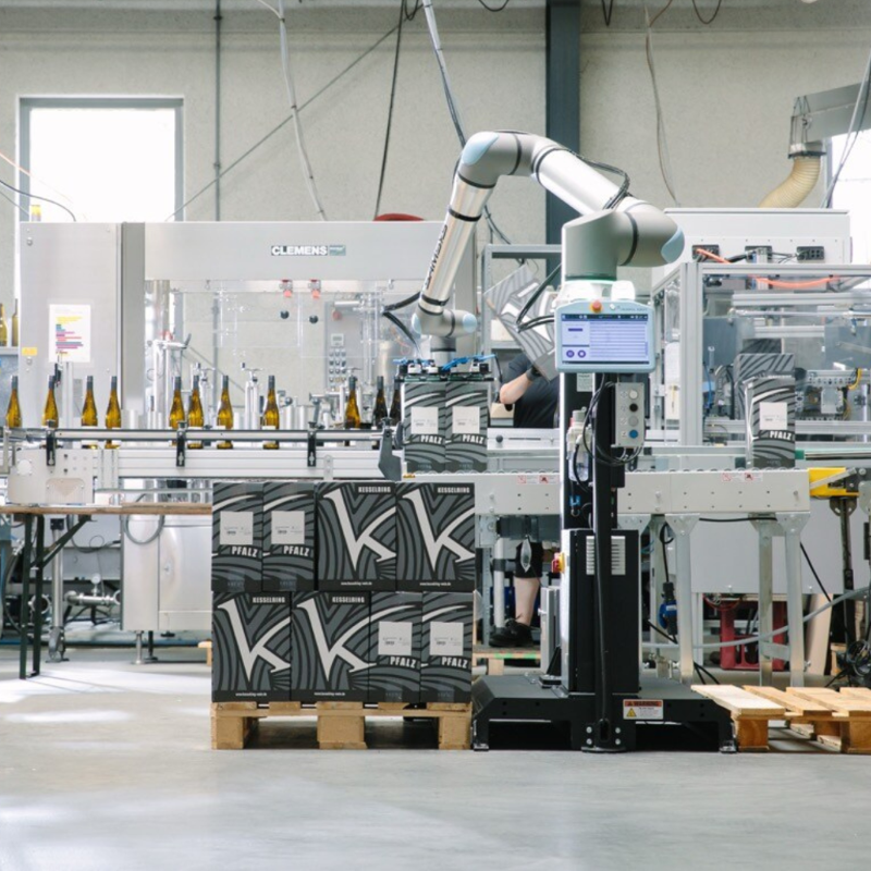 Automated Palletizing Solutions with Robotic Palletizers - Robotiq