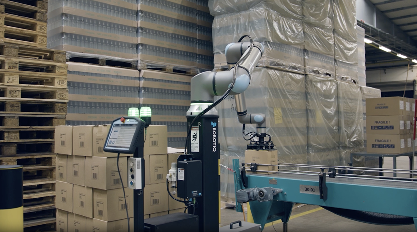 Automated Palletizing Solutions with Robotic Palletizers - Robotiq